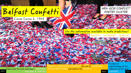 Edexcel Literature Poetry (Conflict) - 'Belfast Confetti' by Ciaran ...