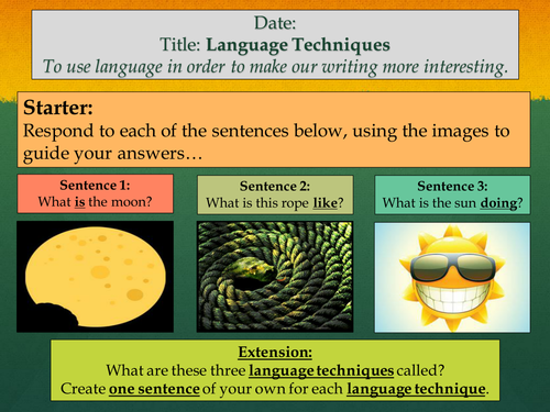 KS3: Creative Writing - Imagery | Teaching Resources
