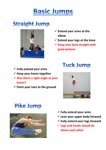 Basic Jumps | Teaching Resources