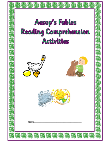 KS1/ Lower KS2 SATS style reading comprehension booklet based on Aesop ...