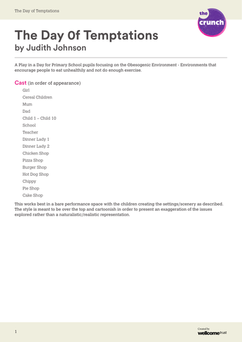 Day of Temptation Play Script | Teaching Resources