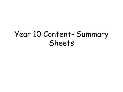 AQA GCSE Psychology Revision Summary Sheets | Teaching Resources AQA GCSE Psychology Revision Summary Sheets | Teaching Resources