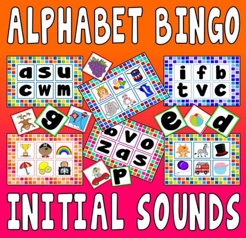 ALPHABET INITIAL SOUNDS BINGO GAME - TEACHING RESOURCES - ALPHABET ...