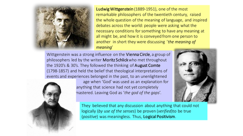 OCR A2 Philosophy of Religion- Religious Language, The Vienna Circle ...