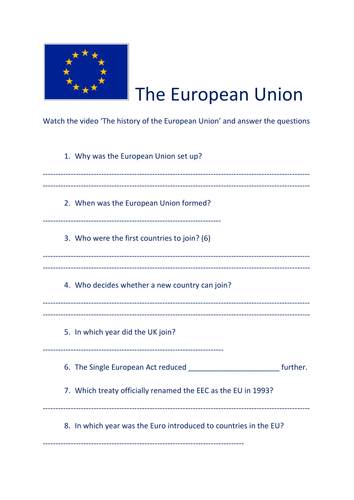 The European Union | Teaching Resources
