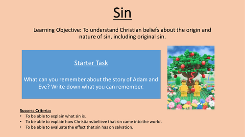 Christian Beliefs: Sin and Salvation by asbates - Teaching Resources - Tes