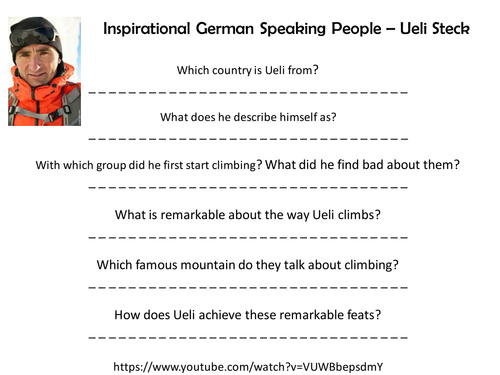 German - extreme sports | Teaching Resources