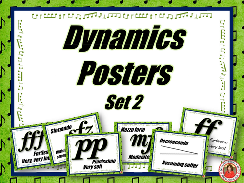 Music Decor: DYNAMICS POSTERS Set 2 | Teaching Resources