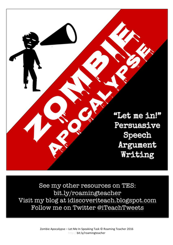 Zombie Apocalypse: Let Me In - Speaking Task | Teaching Resources