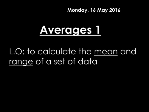 Calculating Averages and Range (with questions and answers) | Teaching ... Calculating Averages and Range (with questions and answers) | Teaching ...