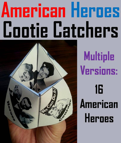 American Heroes Cootie Catchers | Teaching Resources