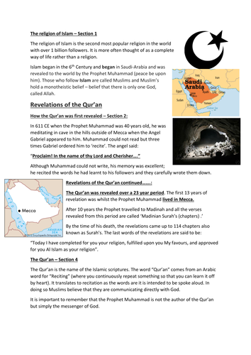 Getting advice from the Qur'an by - UK Teaching Resources - TES