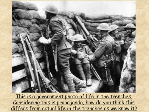 Y8 WW1 Life in the Trenches by amypunnett - Teaching Resources - TES