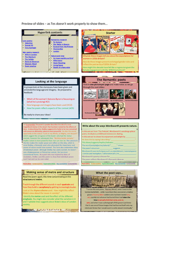 Eduqas GCSE poetry anthology - all poems (400+ slides) | Teaching Resources