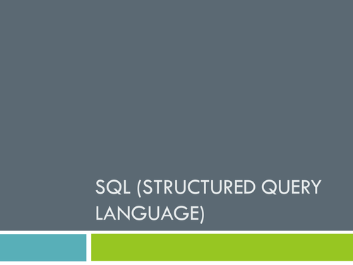 AQA GCSE Computer Science - SQL | Teaching Resources AQA GCSE Computer Science - SQL | Teaching Resources