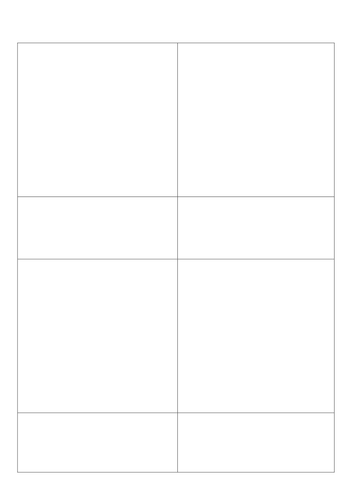 Comic strip/Story board template by ljj290488 - Teaching Resources - Tes