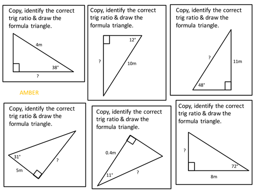 Introduction to Trigonometry MAGIC BOX ACTIVITY | Teaching Resources