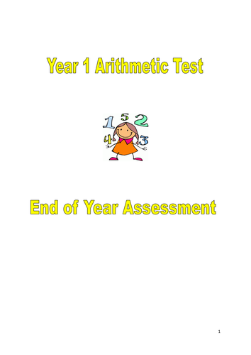 Year 1 Maths assessment tests by tjfc66 - Teaching Resources - TES