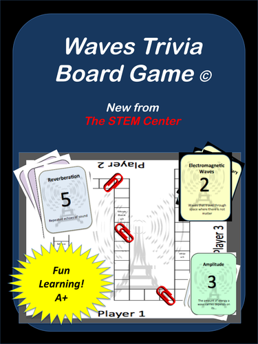 Waves Trivia Board Game | Teaching Resources