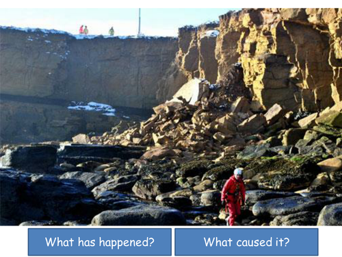 (New AQA) Coasts Lesson 2: Weathering and Mass Movement | Teaching ...