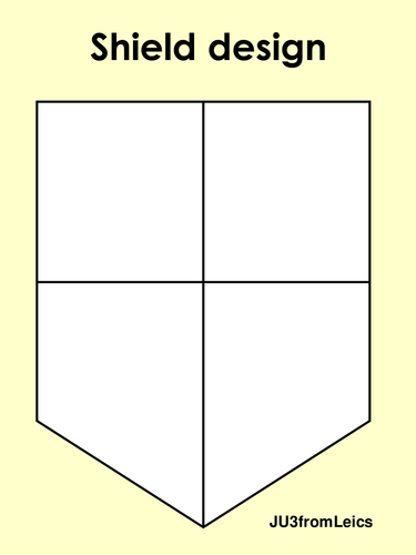 SHIELD DESIGN template | Teaching Resources