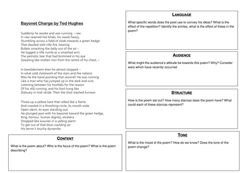 Conflict Poetry | Teaching Resources