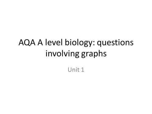 AQA A level Biology Unit 1 graph practice questions | Teaching Resources AQA A level Biology Unit 1 graph practice questions | Teaching Resources