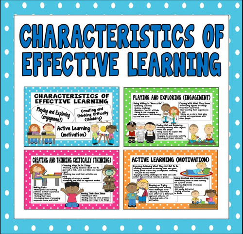 CHARACTERISTICS OF EFFECTIVE LEARNING POSTERS EARLY YEARS TEACHING ...