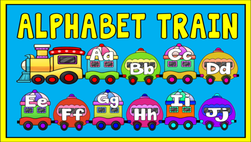 ALPHABET TRAIN - LETTERS, LITERACY, ENGLISH, EARLY YEARS, KEY STAGE 1 ...