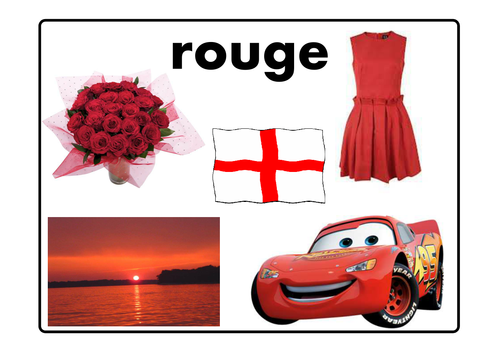 FRENCH TEACHING RESOURCES display posters flashcards colours food ...