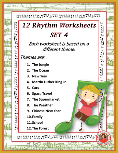 Rhythm Worksheets Set 4 | Teaching Resources
