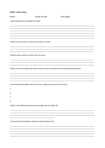 State crime | Teaching Resources