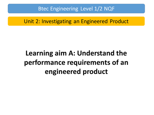 Btec Engineering Unit 2 Learning Aim A Lesson 1 and 2 and Assignment 1 ... Btec Engineering Unit 2 Learning Aim A Lesson 1 and 2 and Assignment 1 ...