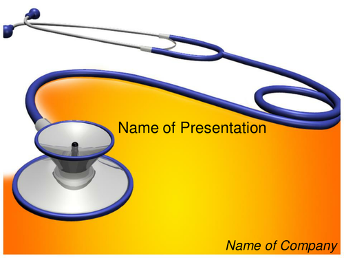 Stethoscope PowerPoint Template | Teaching Resources
