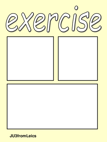 EXERCISE poster template | Teaching Resources