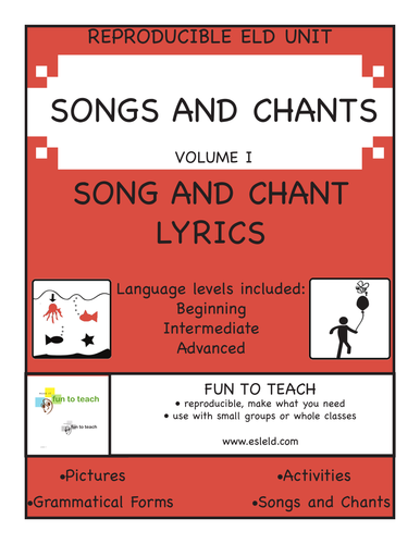 ESL & ELD Songs and Chants Volume I | Teaching Resources