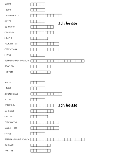 Year 7 German reading exam by - UK Teaching Resources - TES