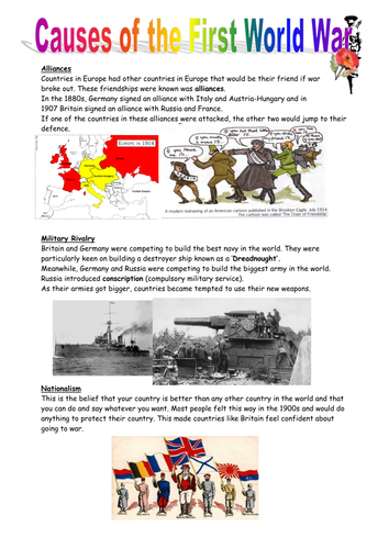 Causes of the First World War | Teaching Resources