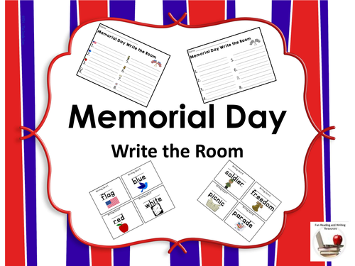 Memorial Day Write the Room | Teaching Resources