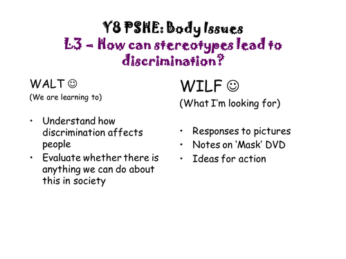 Year 5 PSHE - Stereotyping by - UK Teaching Resources - TES