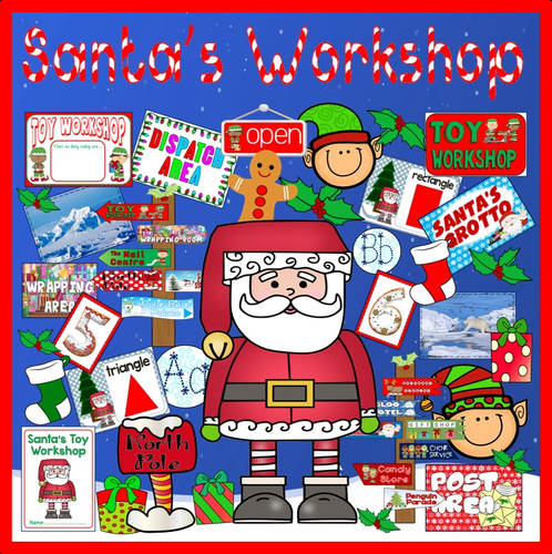 SANTA'S TOY WORKSHOP ROLE PLAY TEACHING RESOURCES CHRISTMAS DISPLAY ...