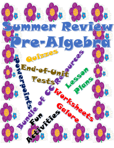 Summer Fun with Pre-Algebra | Teaching Resources