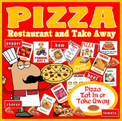 PIZZA DELIVERY SHOP ROLE PLAY FOOD HEALTHY EATING EARLY YEARS KEY STAGE ...