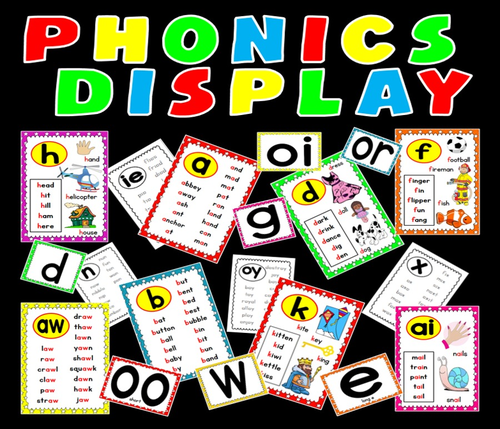 PHONICS POSTERS FLASHCARDS TEACHING RESOURCES KS1 EYFS LITERACY ...
