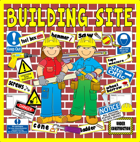 BUILDING SITE CONSTRUCTION ROLE PLAY TEACHING RESOURCES EYFS KS1 by ...