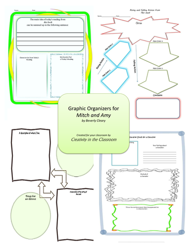 Graphic Organizers for Mitch and Amy | Teaching Resources
