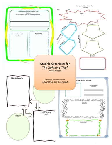 Graphic Organizers for The Lightning Thief | Teaching Resources