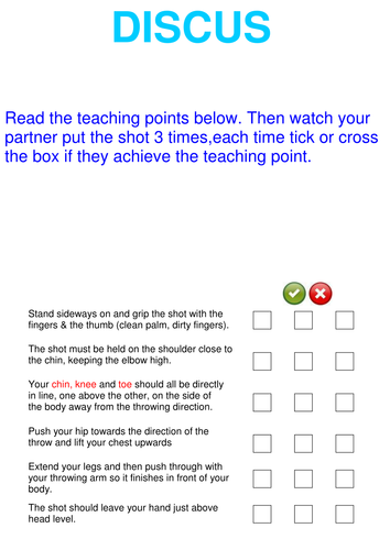 Athletics Year 8 lessons plans and unit | Teaching Resources