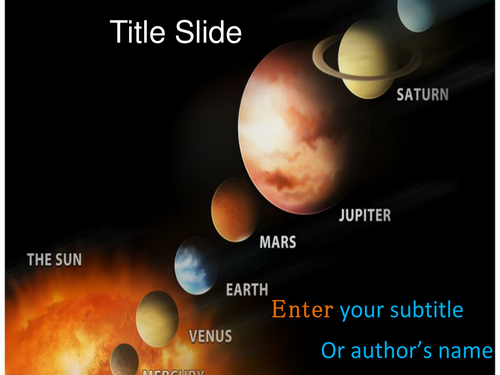 Solar System PPT Template | Teaching Resources