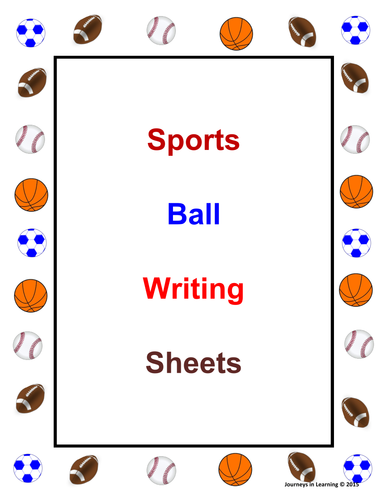 Sports Ball Writing Sheets | Teaching Resources